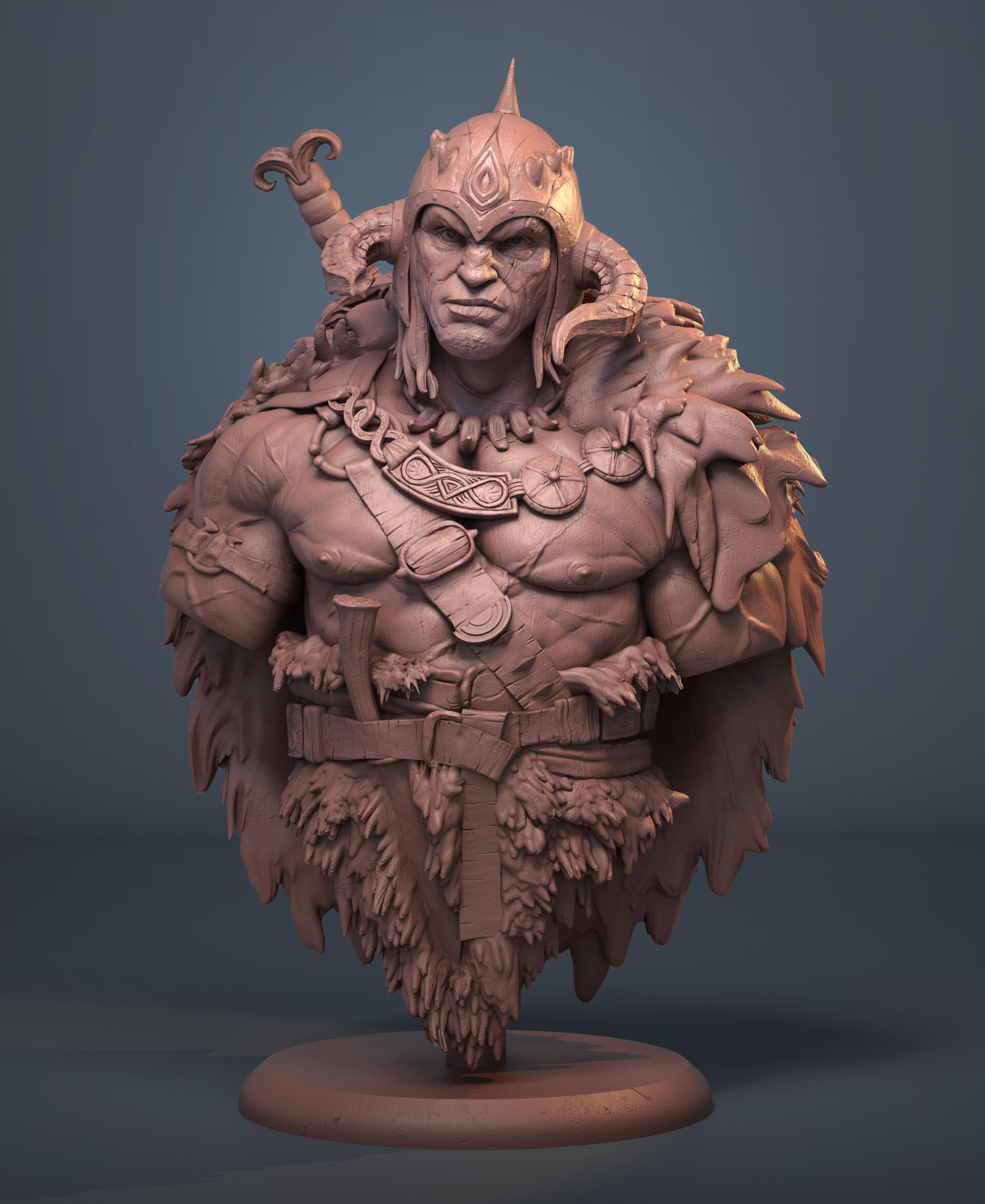 ArtStation - Barbarian Bust
