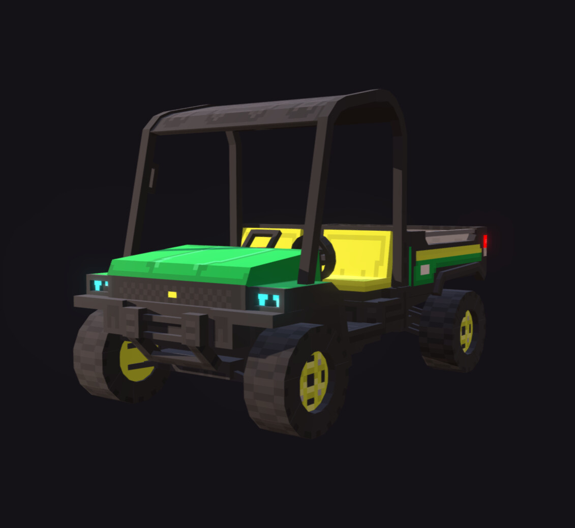 ArtStation - Minecraft John Deere Gator