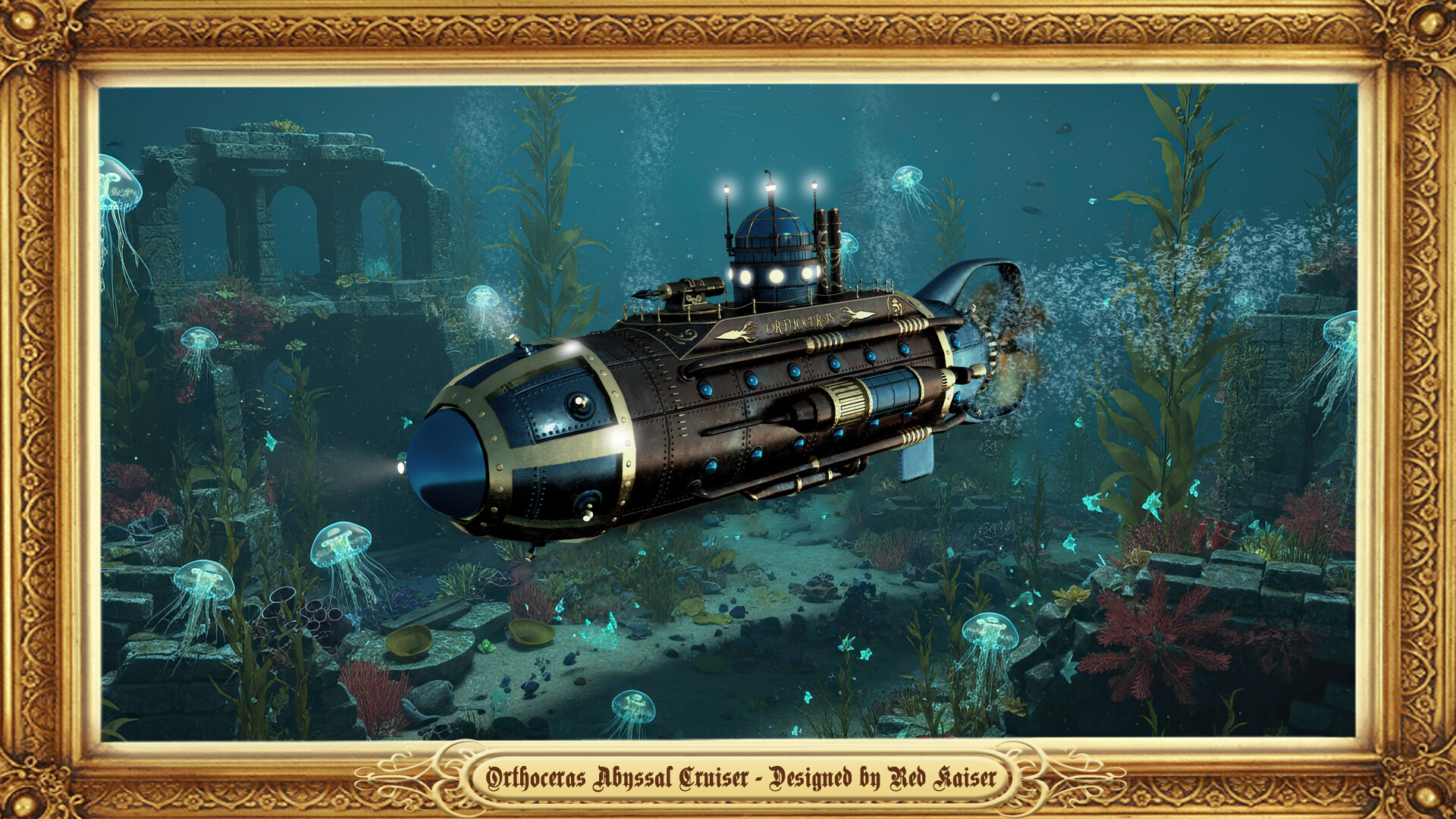 ArtStation - Orthoceras - Steampunk Abyssal Cruiser