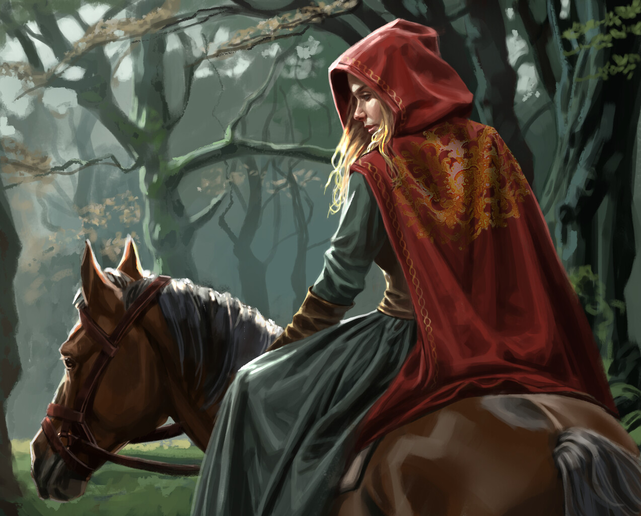 ArtStation - Red cloak