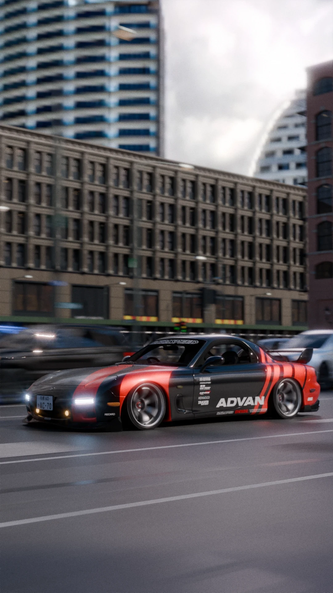 ArtStation - MAZDA EFINI RX7 × ADVAN Livery