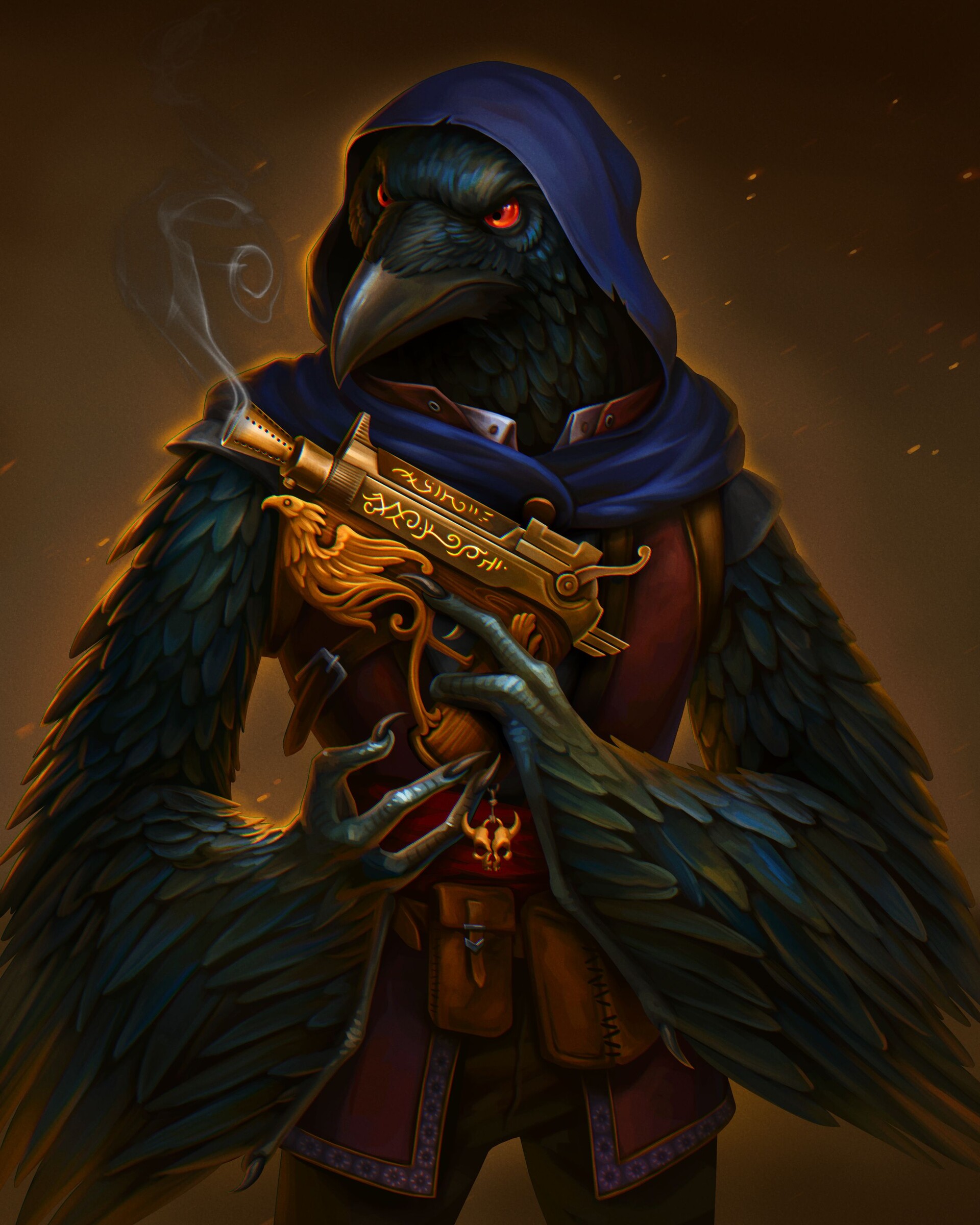ArtStation - Crow character commission