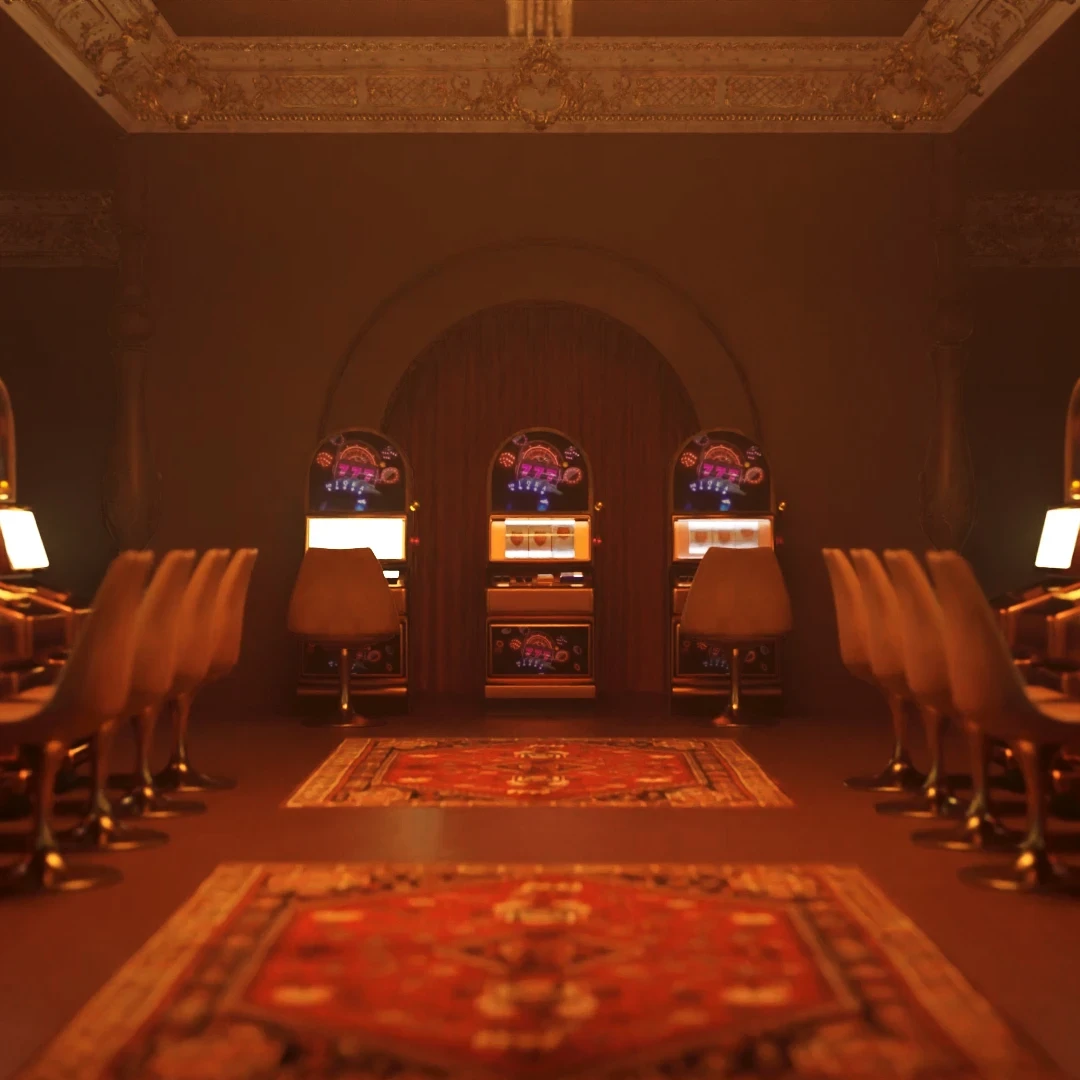 ArtStation - Casino Hall — Lighting & Lookdev Study