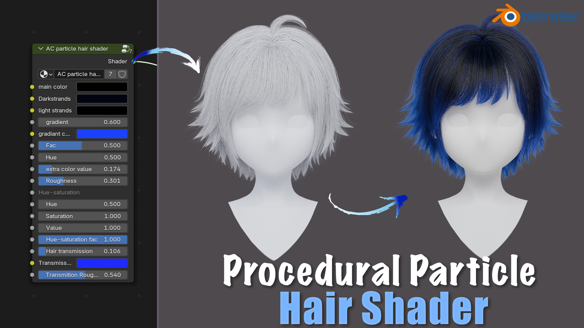 ArtStation - Procedural Hair Particle Shader
