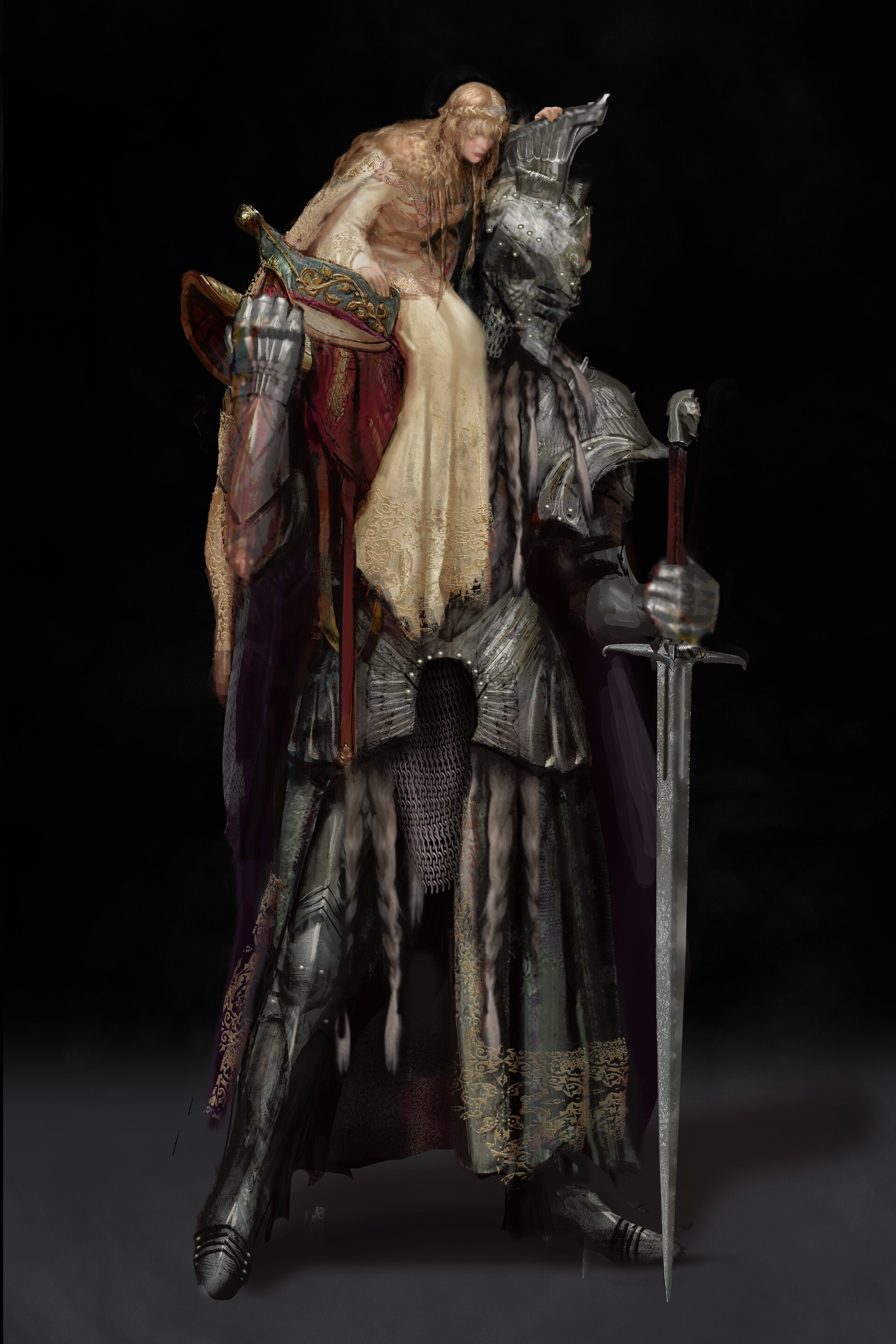 ArtStation - Princess and her loyal steed