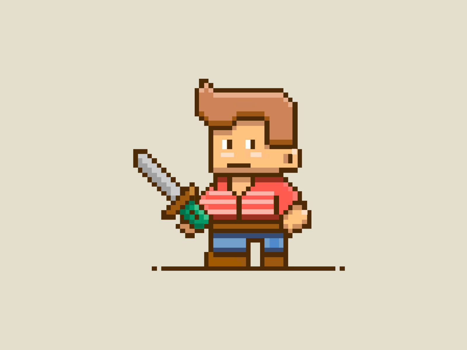 ArtStation - person pixel art