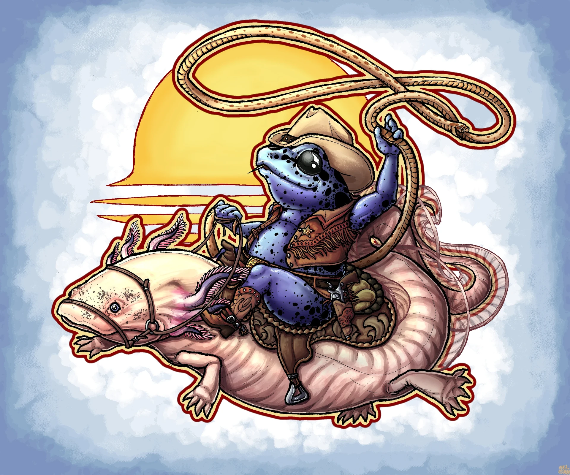 ArtStation - Cowboy frog