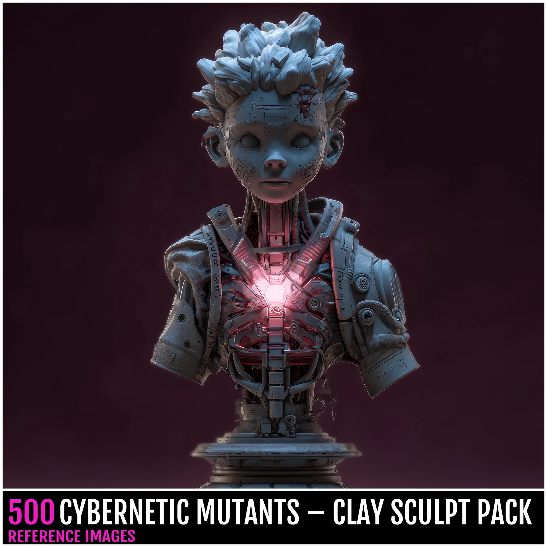 ArtStation - 500 CYBERNETIC MUTANTS – CLAY SCULPT PACK