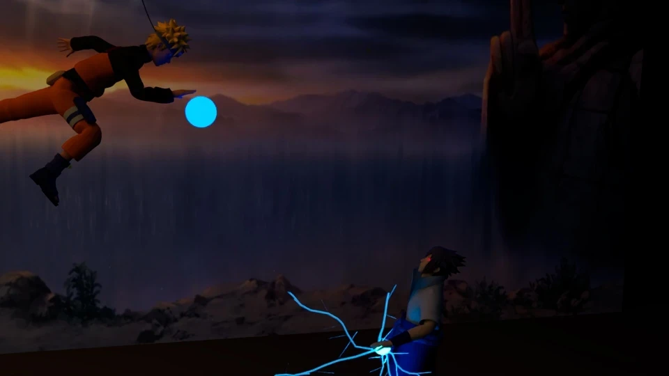 ArtStation - Naruto vs Sasuke – The Final Battle | 3D Recreation
