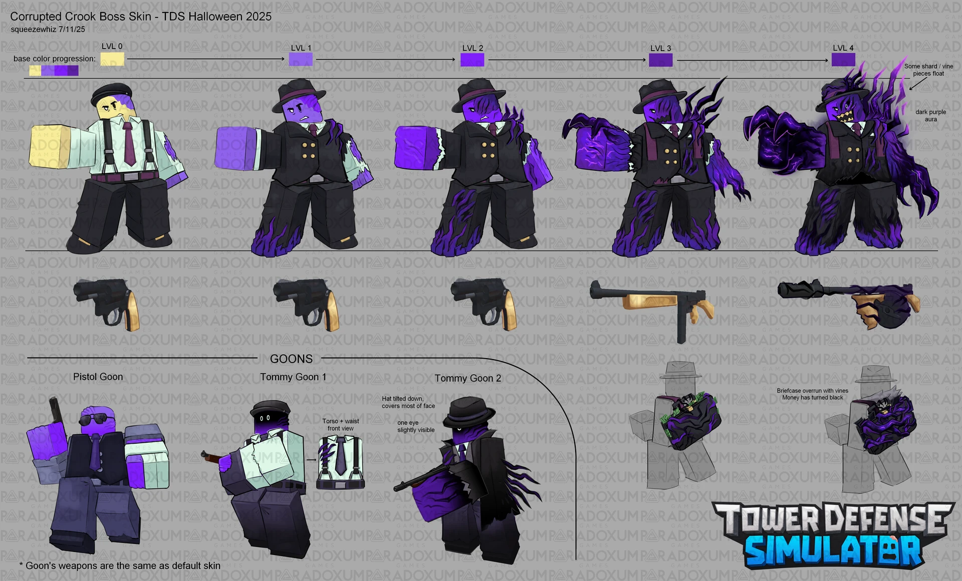 ArtStation - TDS Corrupted Crook Boss skin concept art