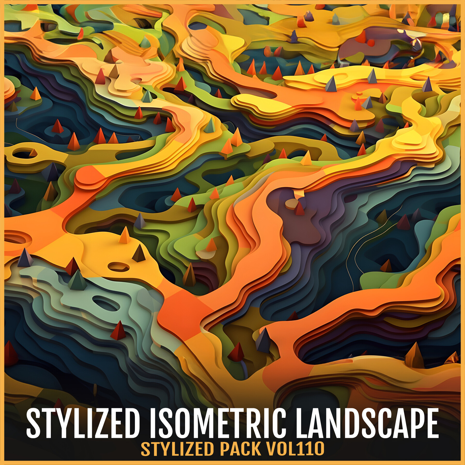 ArtStation - 202 Stylized Isometric Game Landscape VOL110