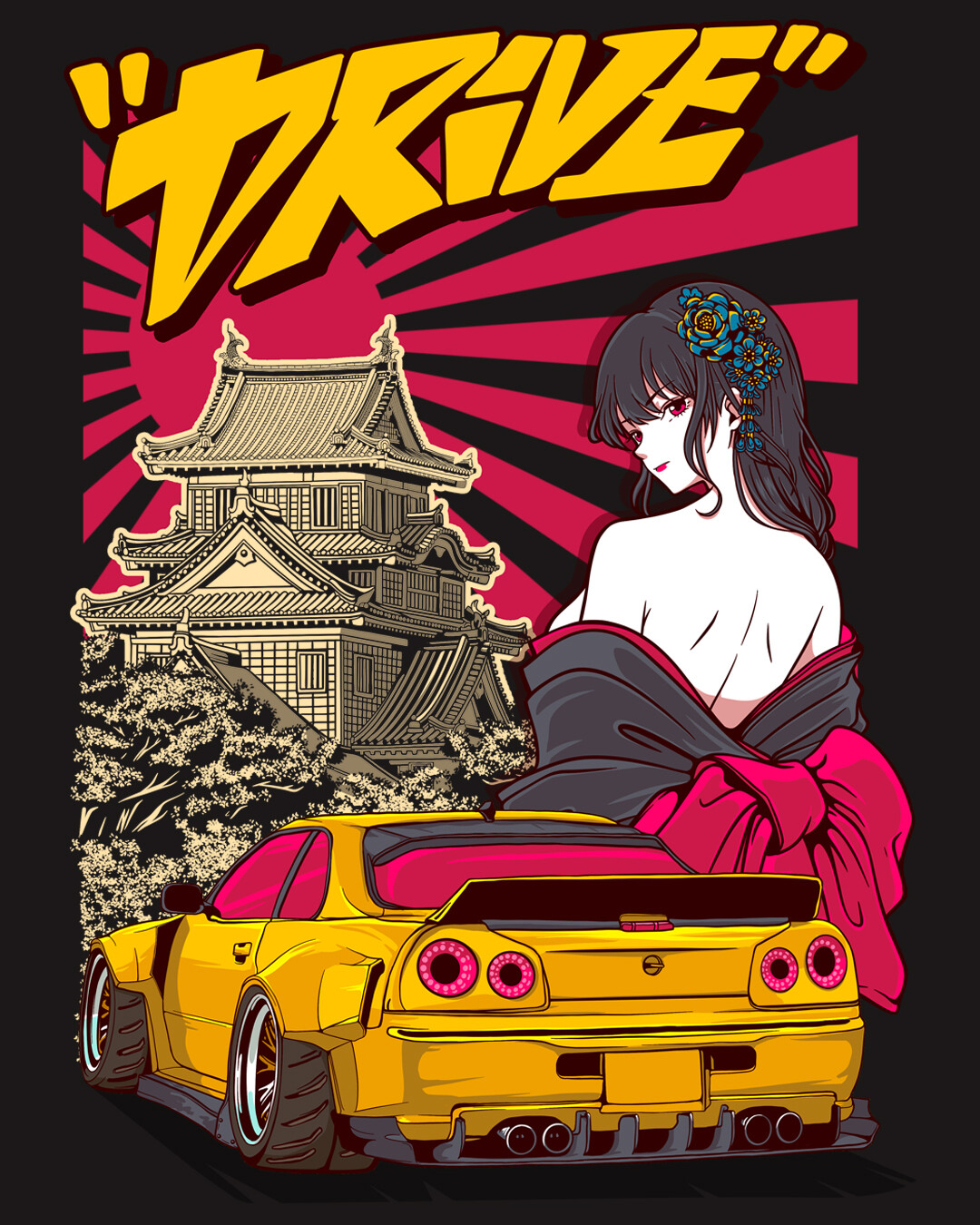 ArtStation - "Drive" — Neon Streets & Silent Beauty