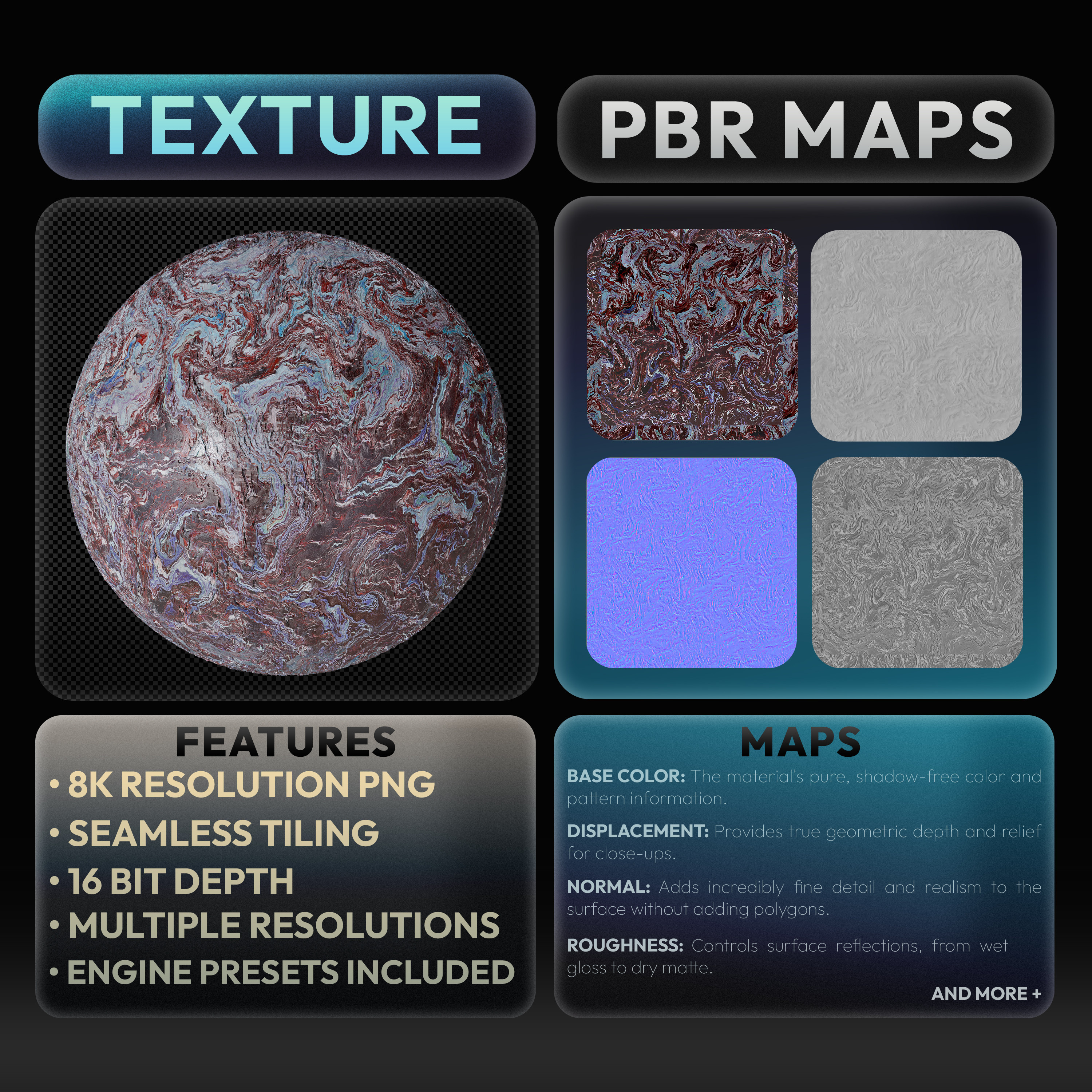 Xebelion - Gravity - Seamless 8K PBR Material Texture Pack