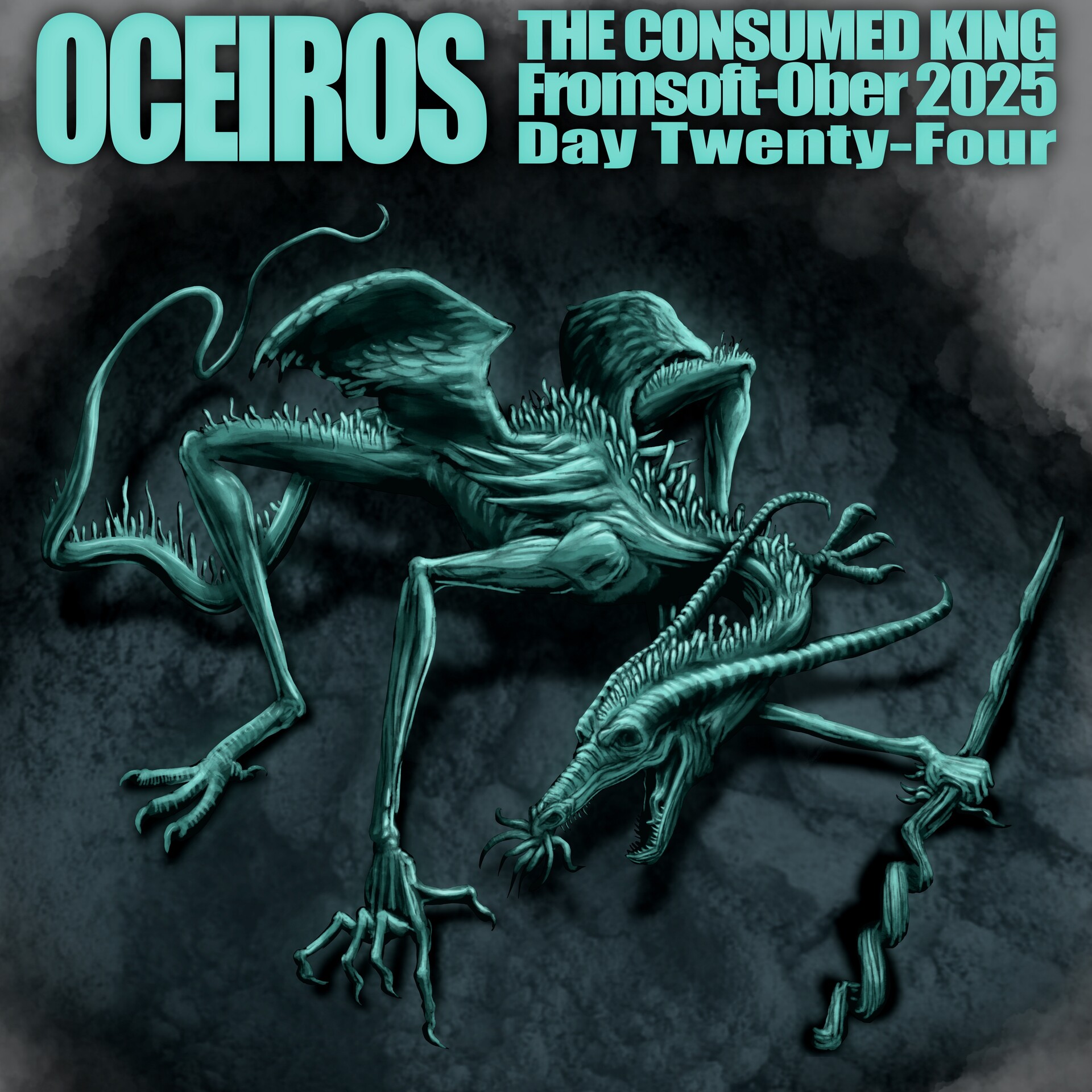 ArtStation - Day 24 is Oceiros the Consumed King from Bloodborne