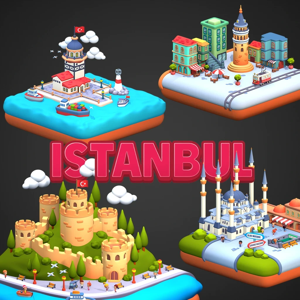 ArtStation - Isometric Istanbul