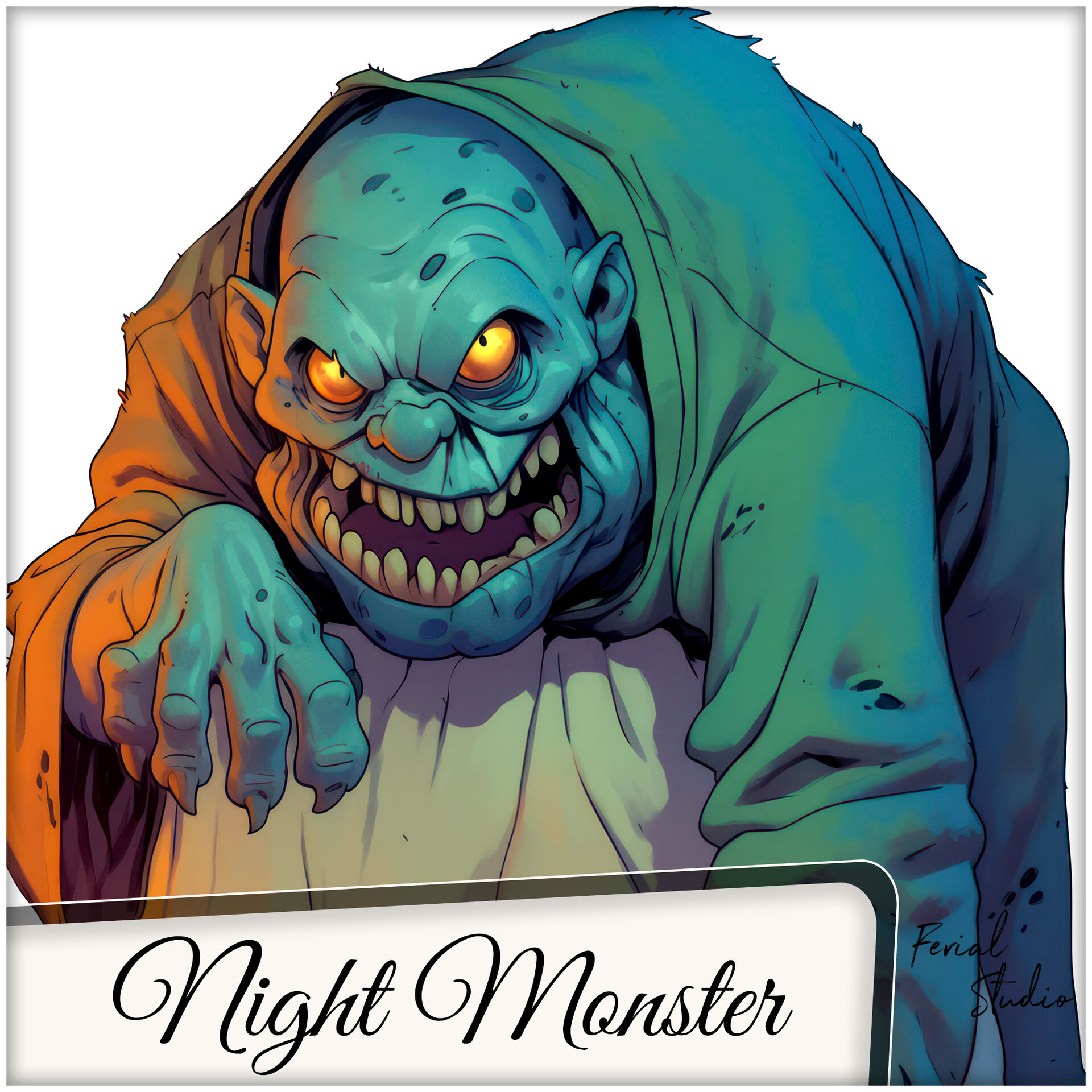 ArtStation - 🔹230 Night Monster - Cartoon Character Reference Image ...