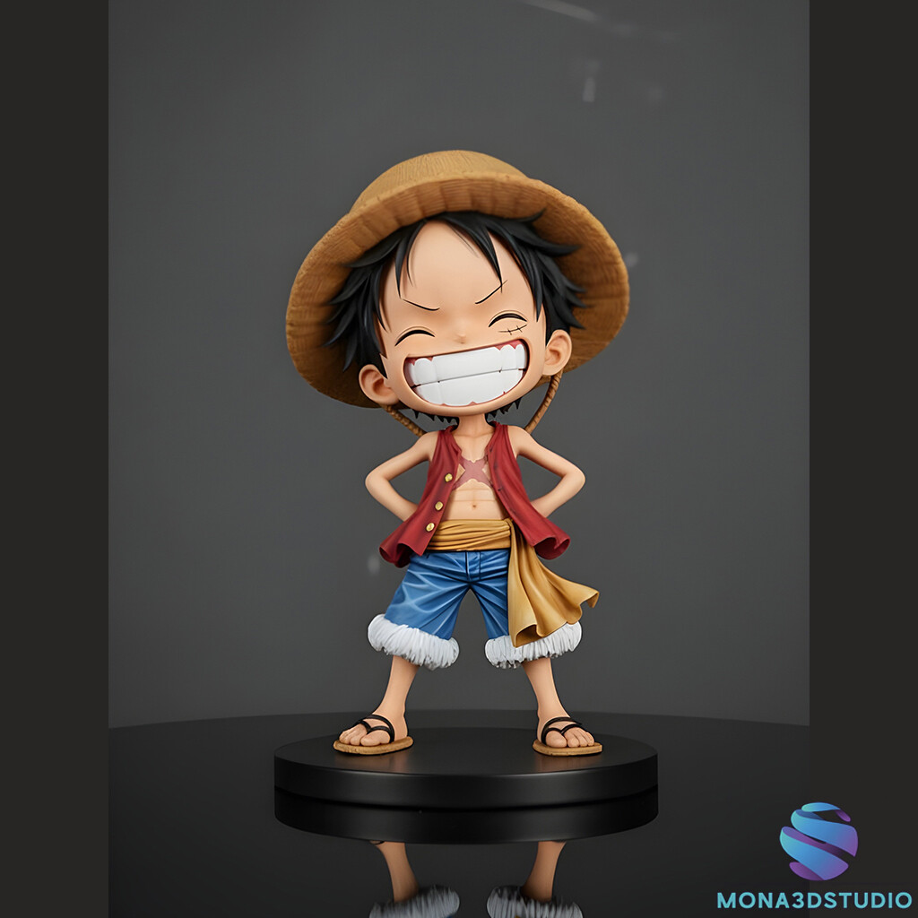 ArtStation - Luffy Chibi STL - 3D Resin Print Model