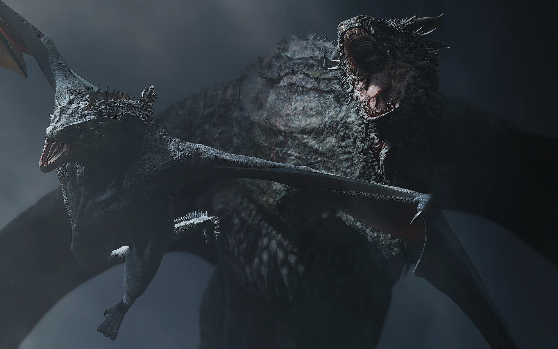 ArtStation - The Balerion vs. Mercury scene