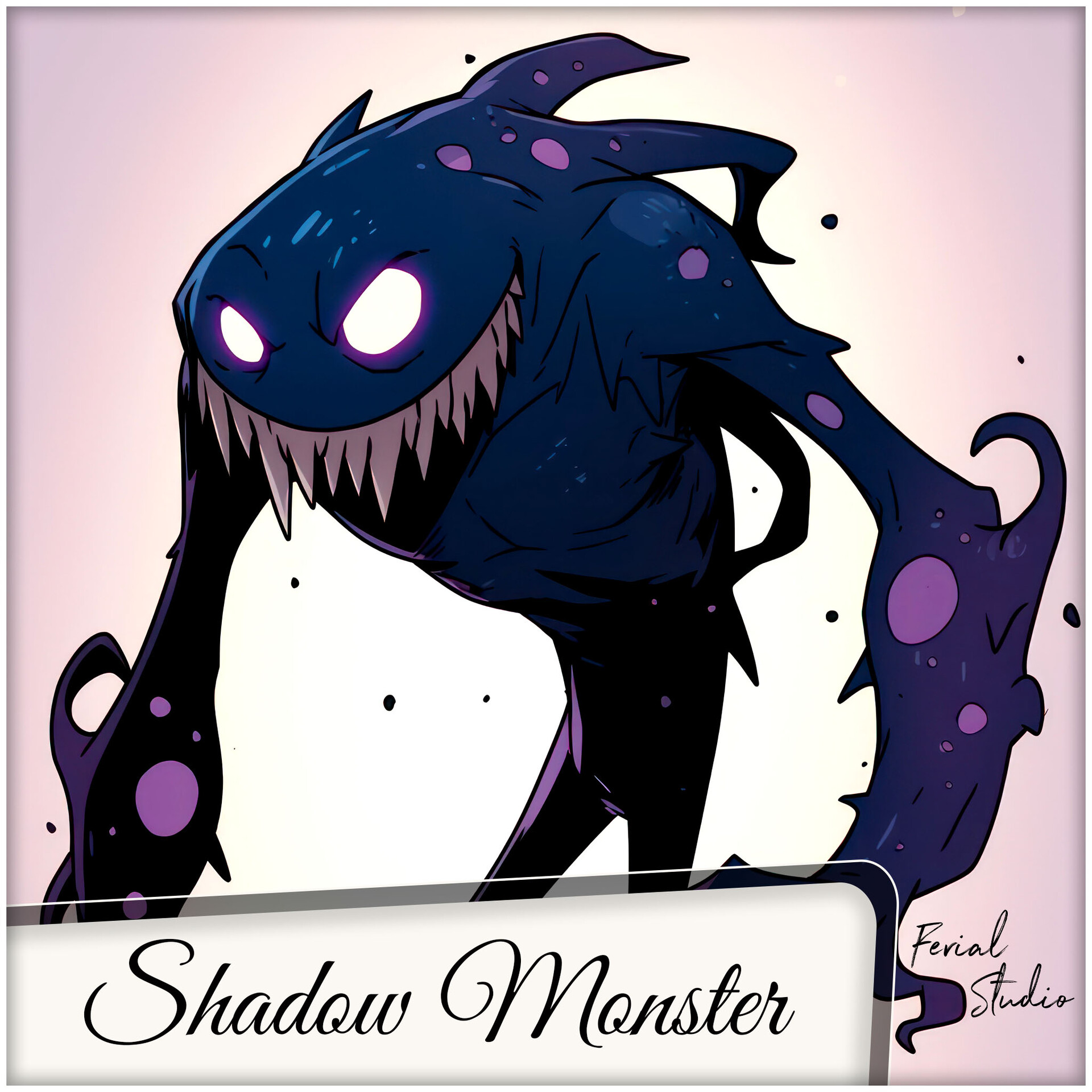 Ferial Studio - 🔹240 Shadow Monster - Cartoon Character Reference Image ...