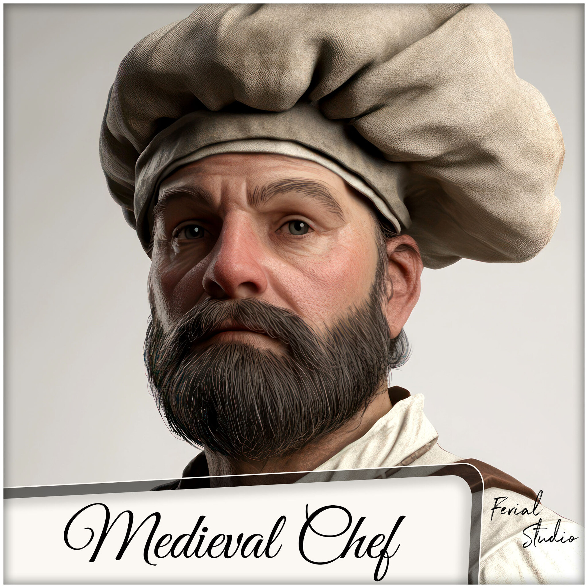 ArtStation - 🔹230 Medieval Chef - Portrait Reference Image Pack v.16 |4K|