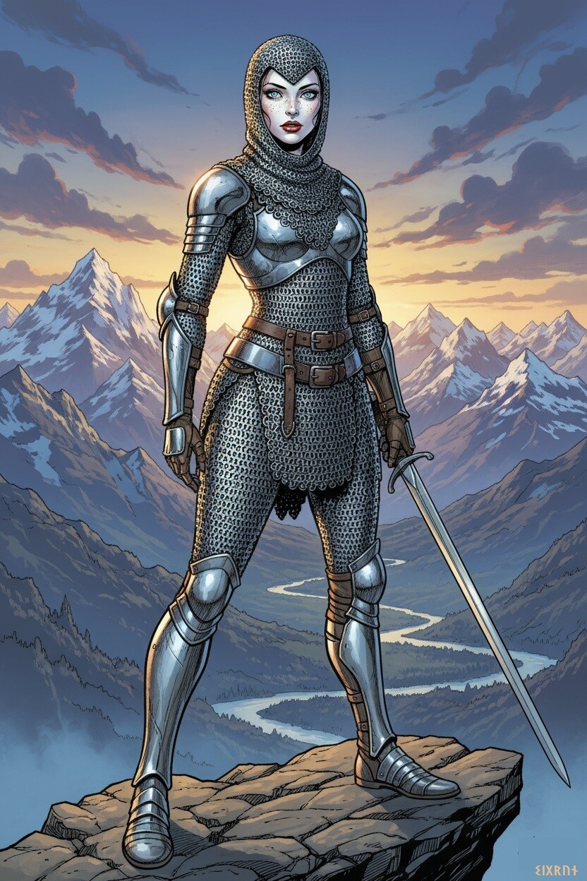 ArtStation - Chain mail valkyrie Sigrun