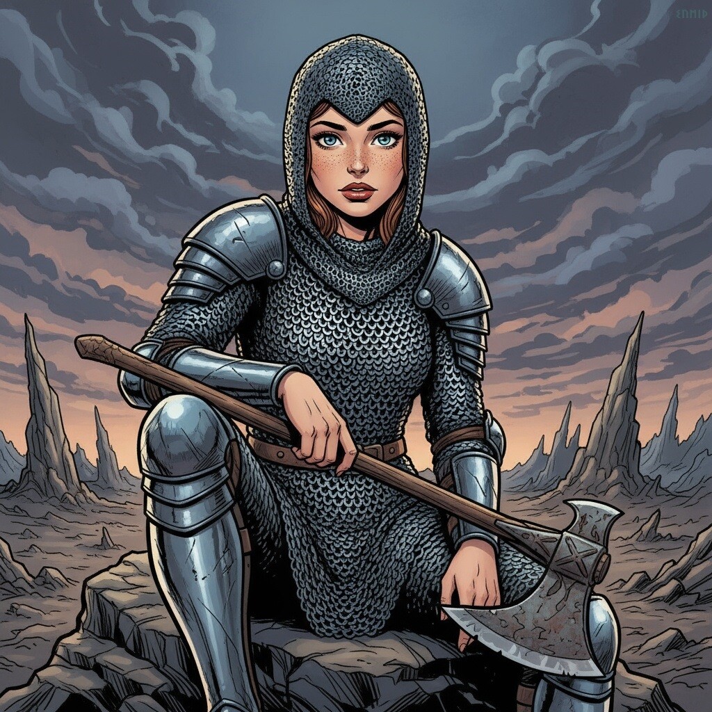 ArtStation - Chain mail valkyrie Sveid