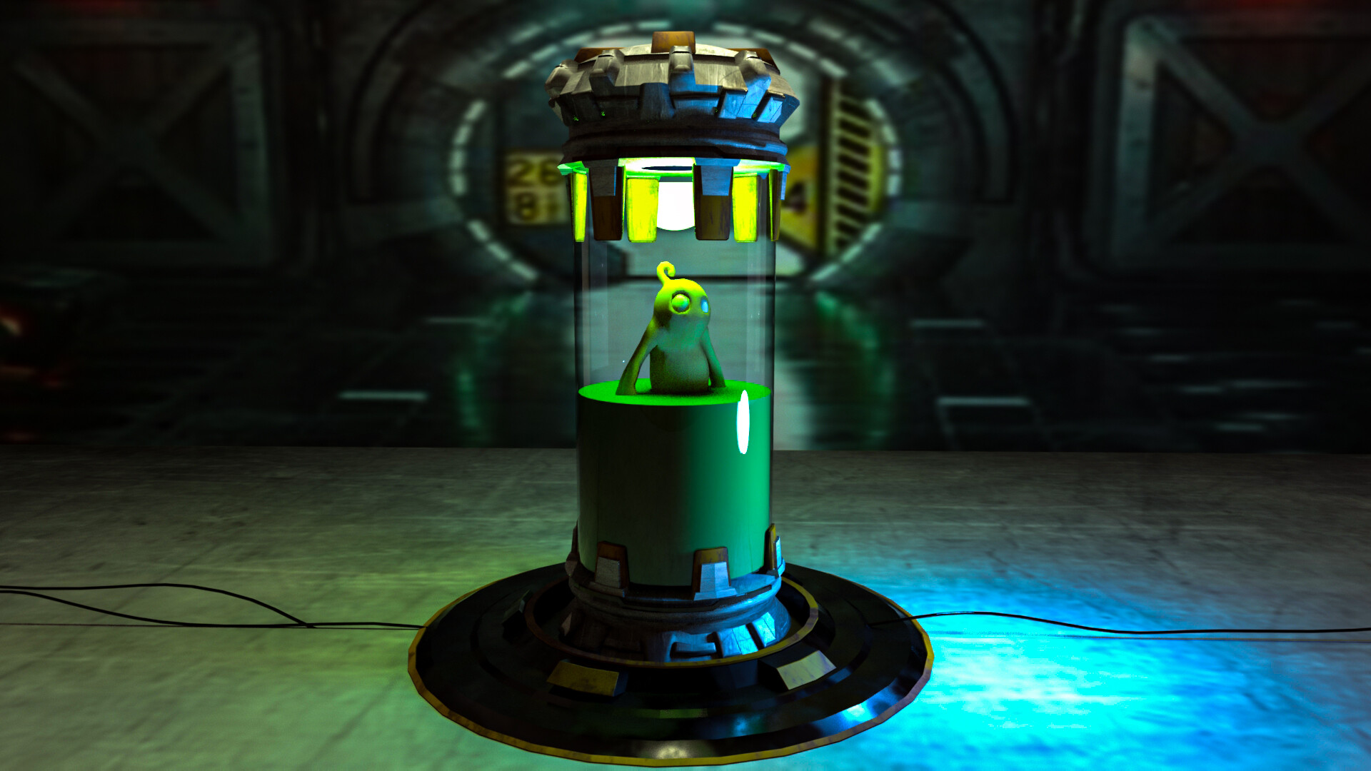 ArtStation - Specimen Containment Pod | Sci-Fi Arnold Render