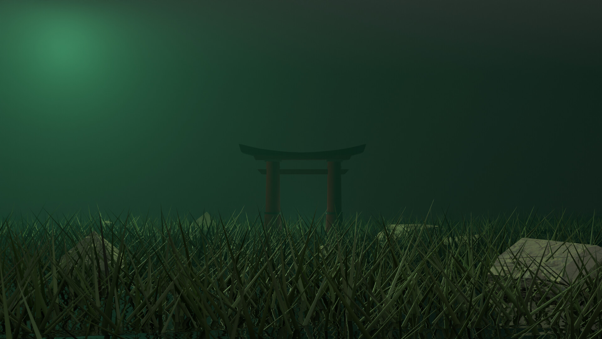 ArtStation - 3D Model of Torri Gate