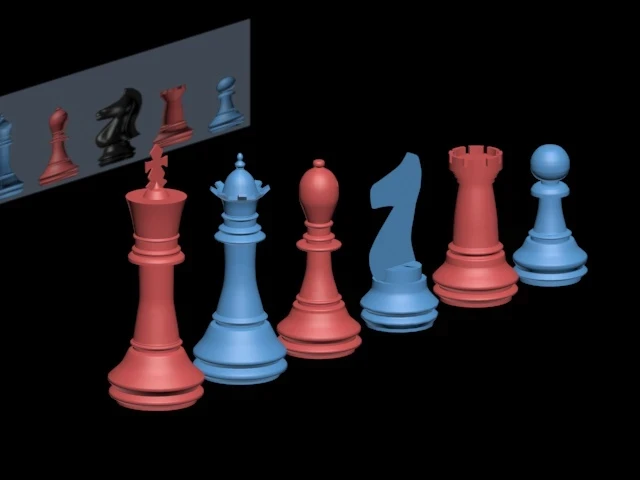 ArtStation - 3D Modelling 1 - Chess Pieces