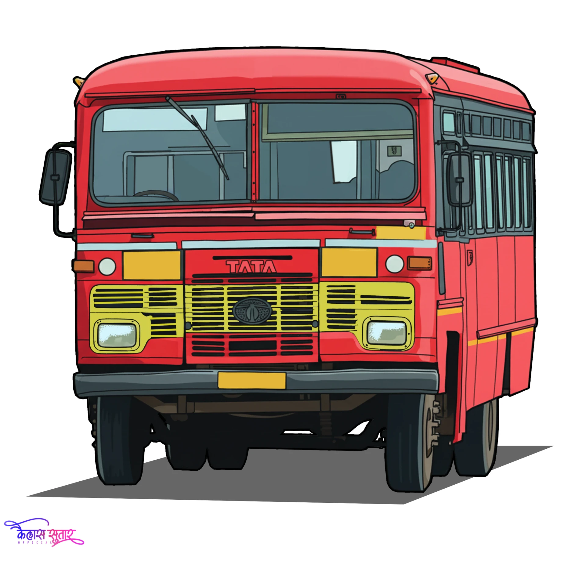 ArtStation - MSRTC BUS VECTOR