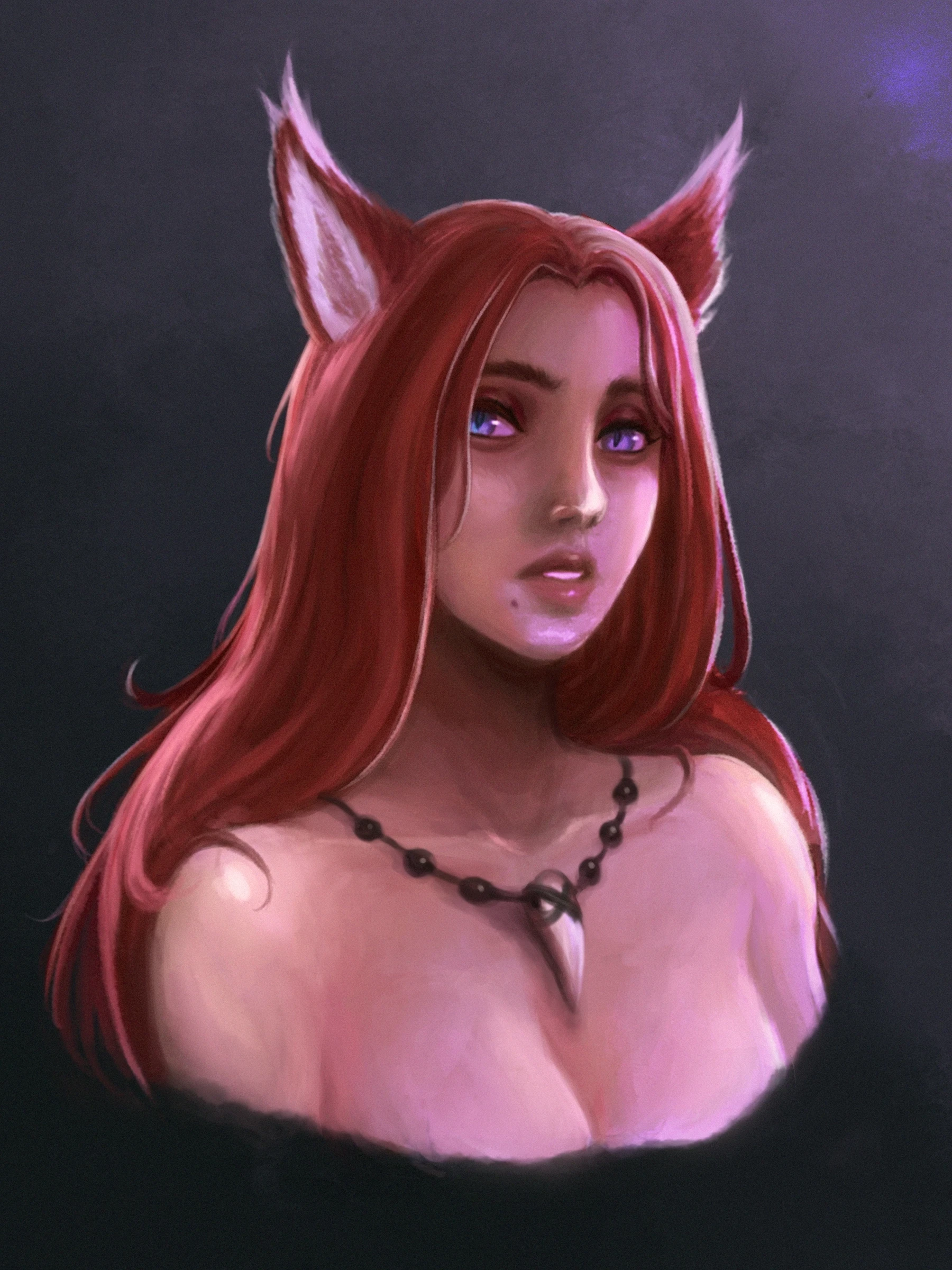 ArtStation - Fox lady portrait