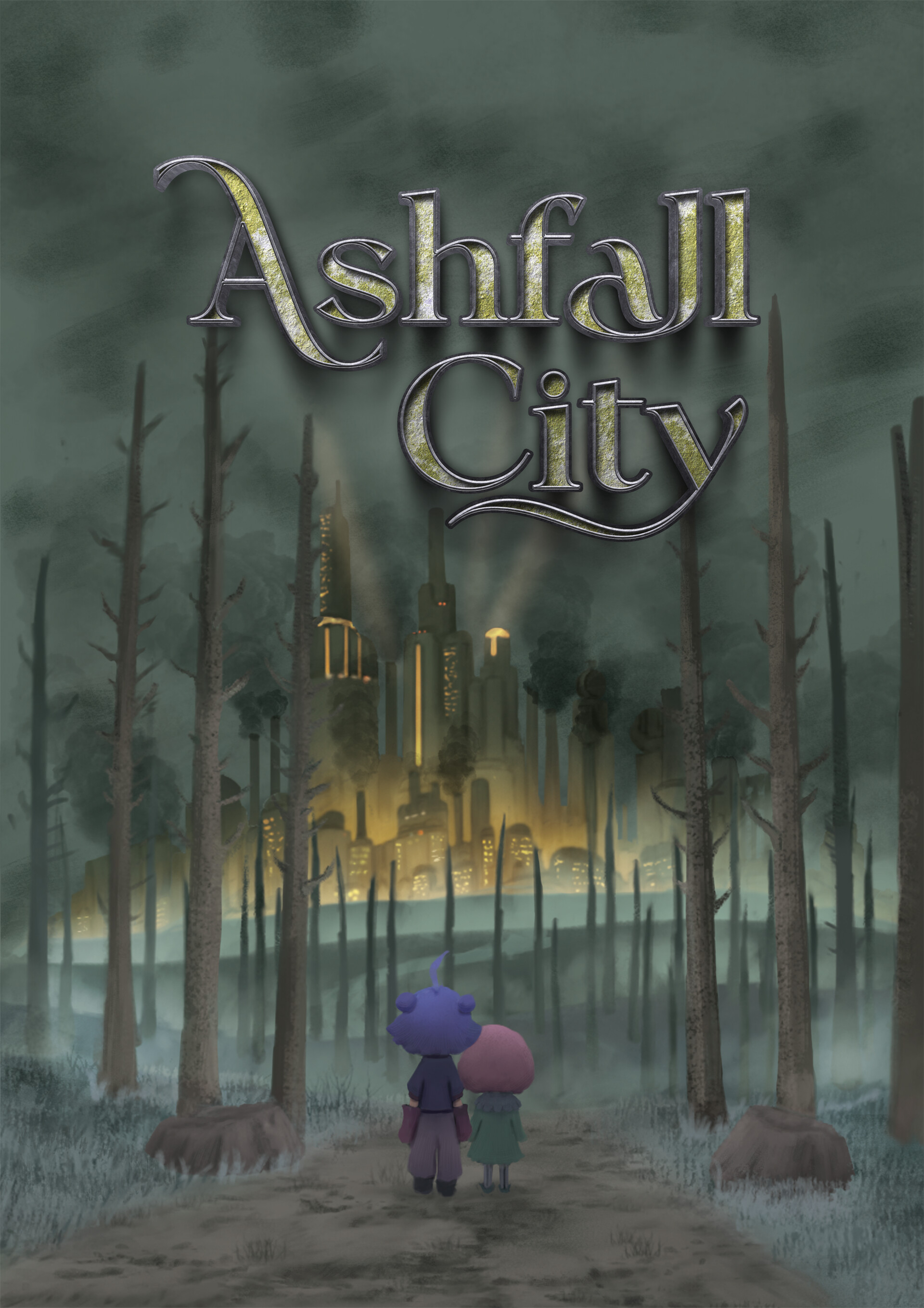 ArtStation - Ashfall City - Illustrated book about air pollution