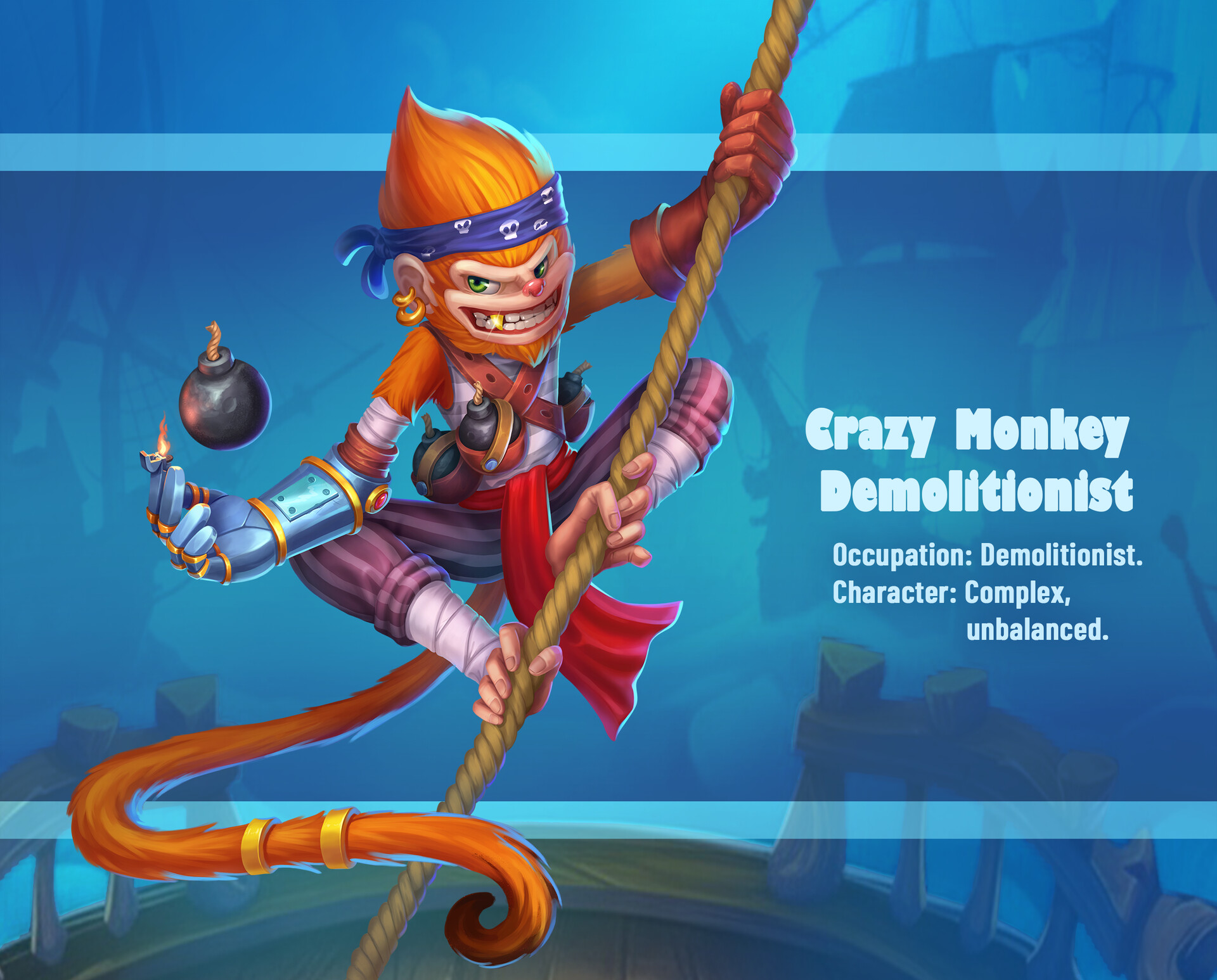 ArtStation - Crazy Monkey Demolitionist