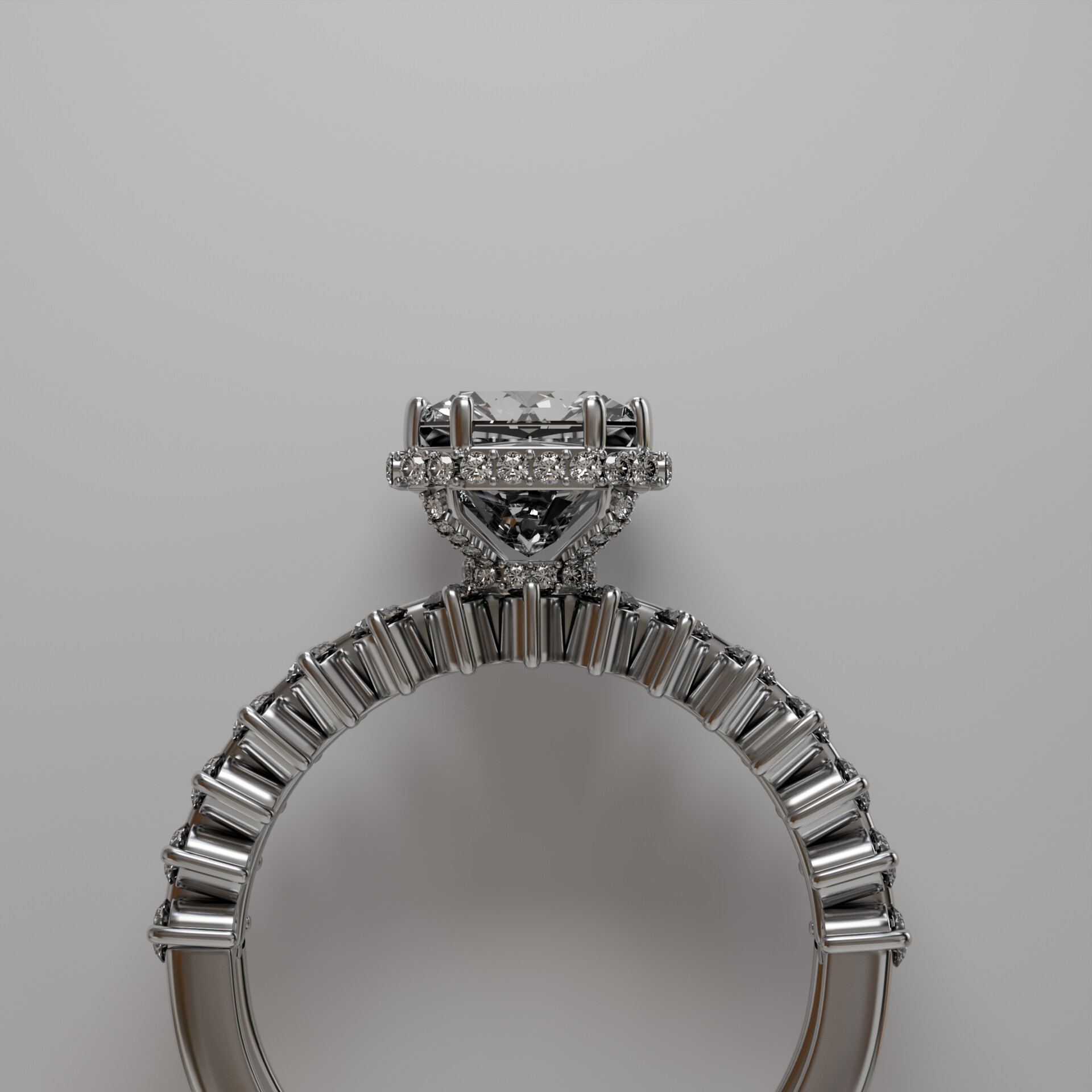 ArtStation - Solitaire Ring – Product Render & Wireframe Study
