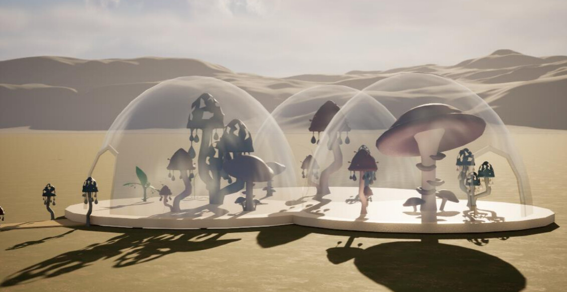 ArtStation - 3D Alien Fungi Biodome