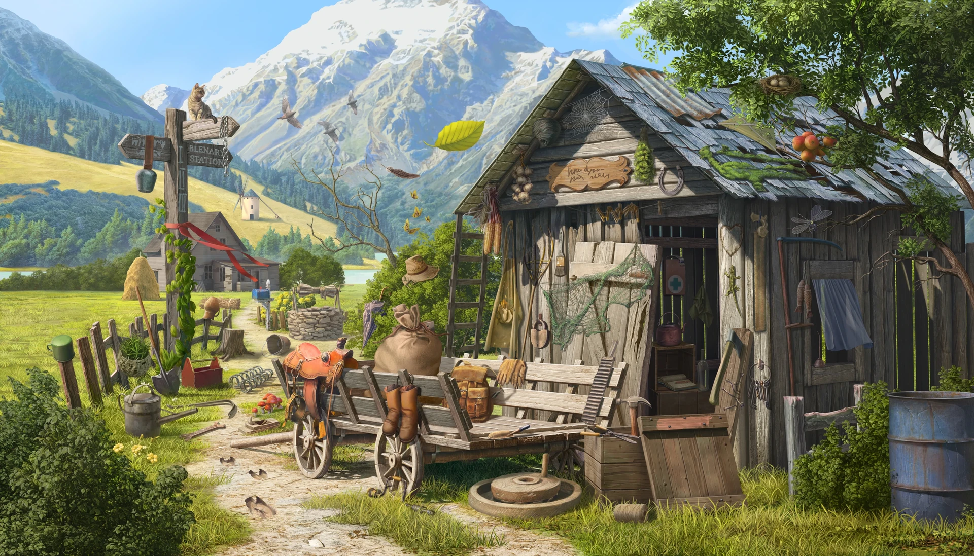 ArtStation - AAA Hidden Object Scene – 2D Environment Art