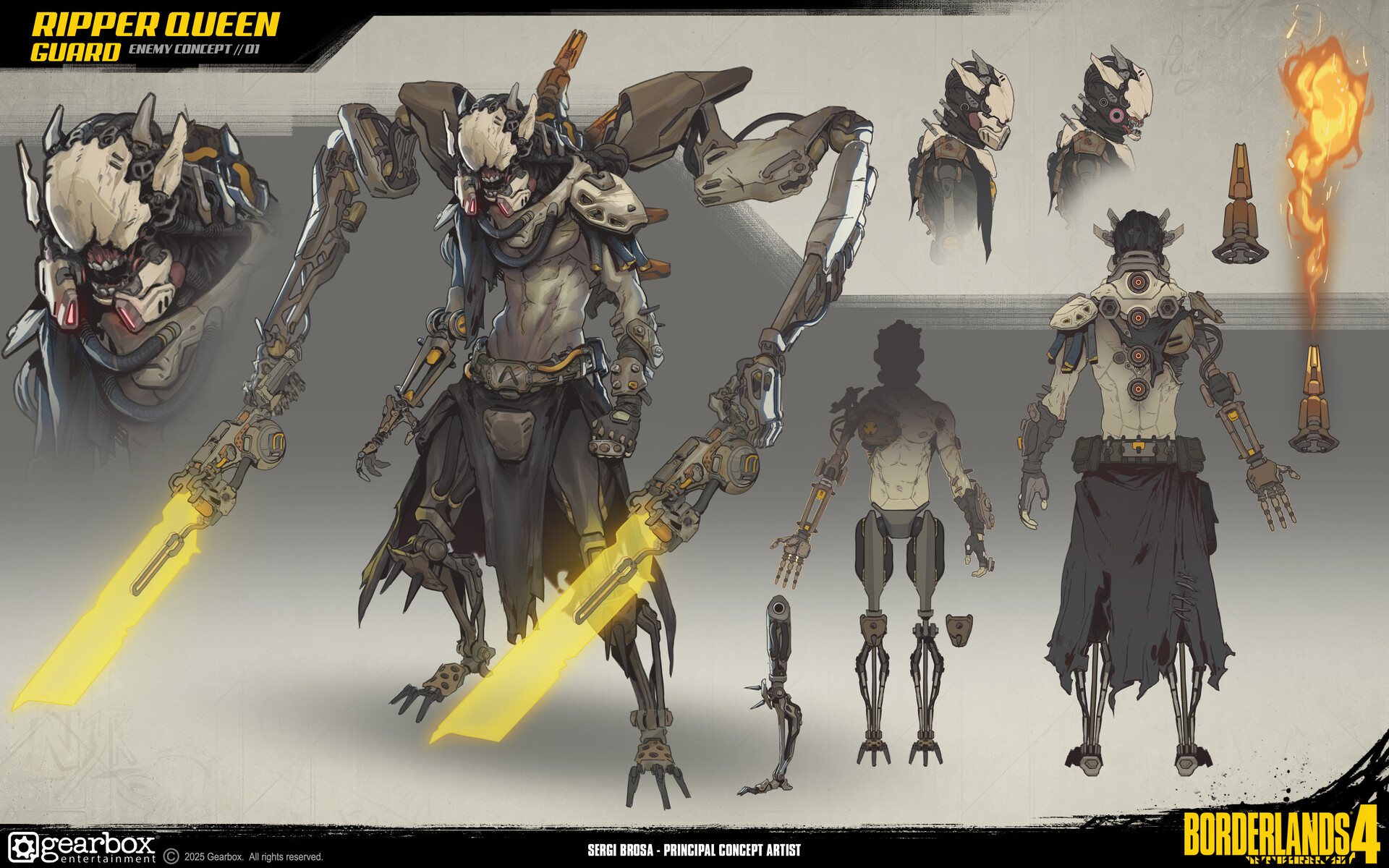 BORDERLANDS 4 // Ripper enemy concept art-花瓣网