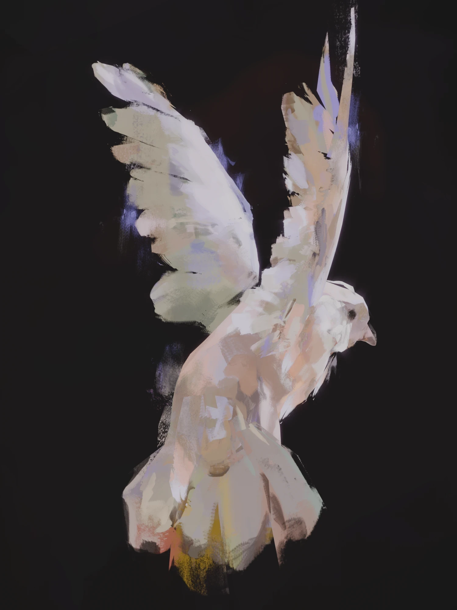 ArtStation - 3D Oil Painted Dove