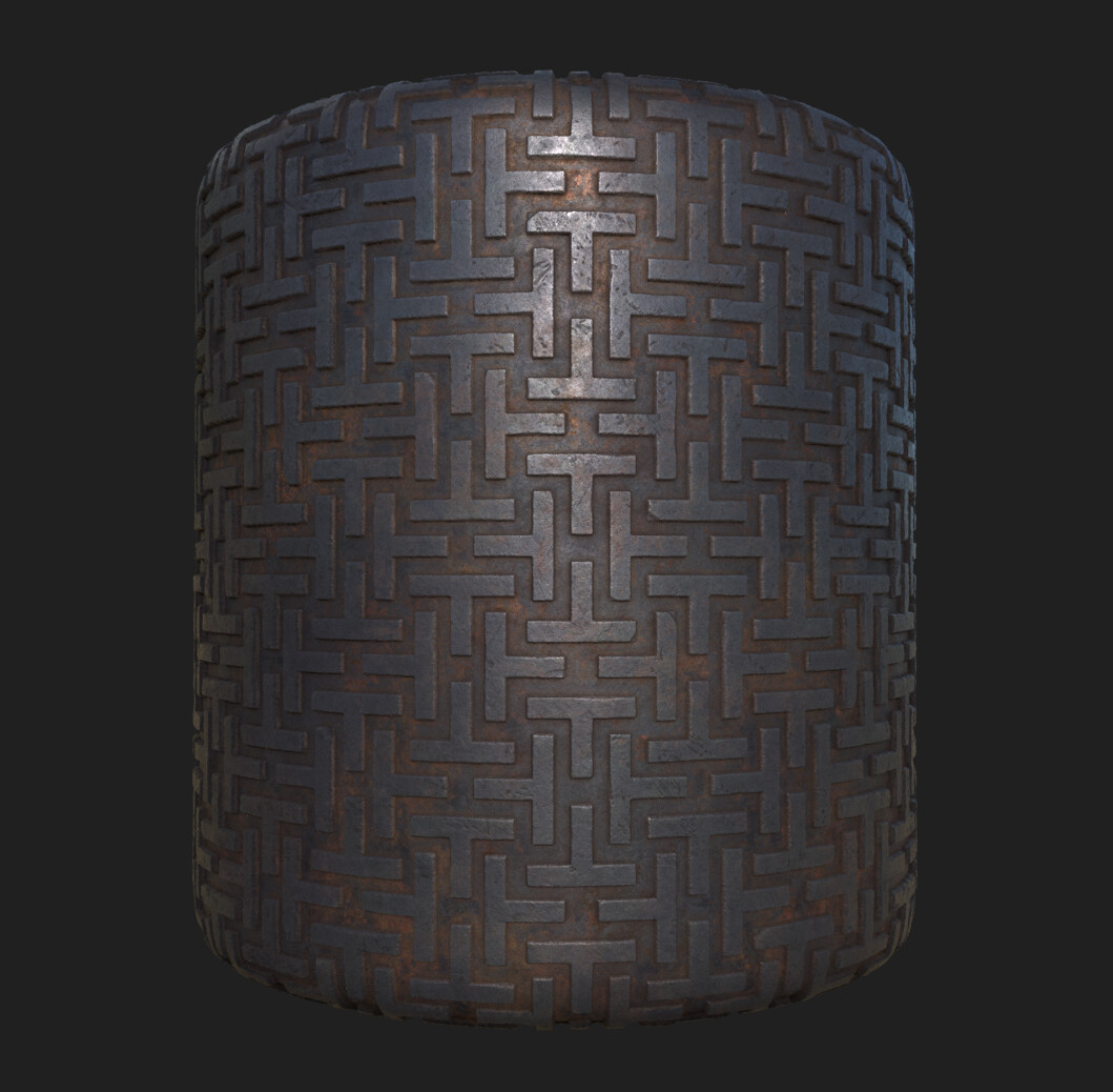 ArtStation - Metal Surface With Pattern