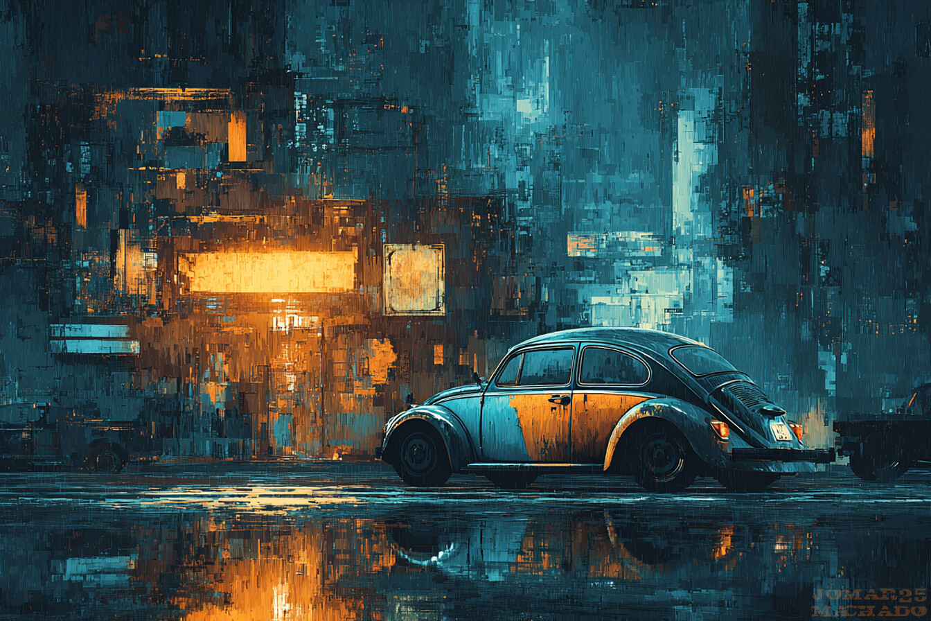 ArtStation - Neon Beetle Nights