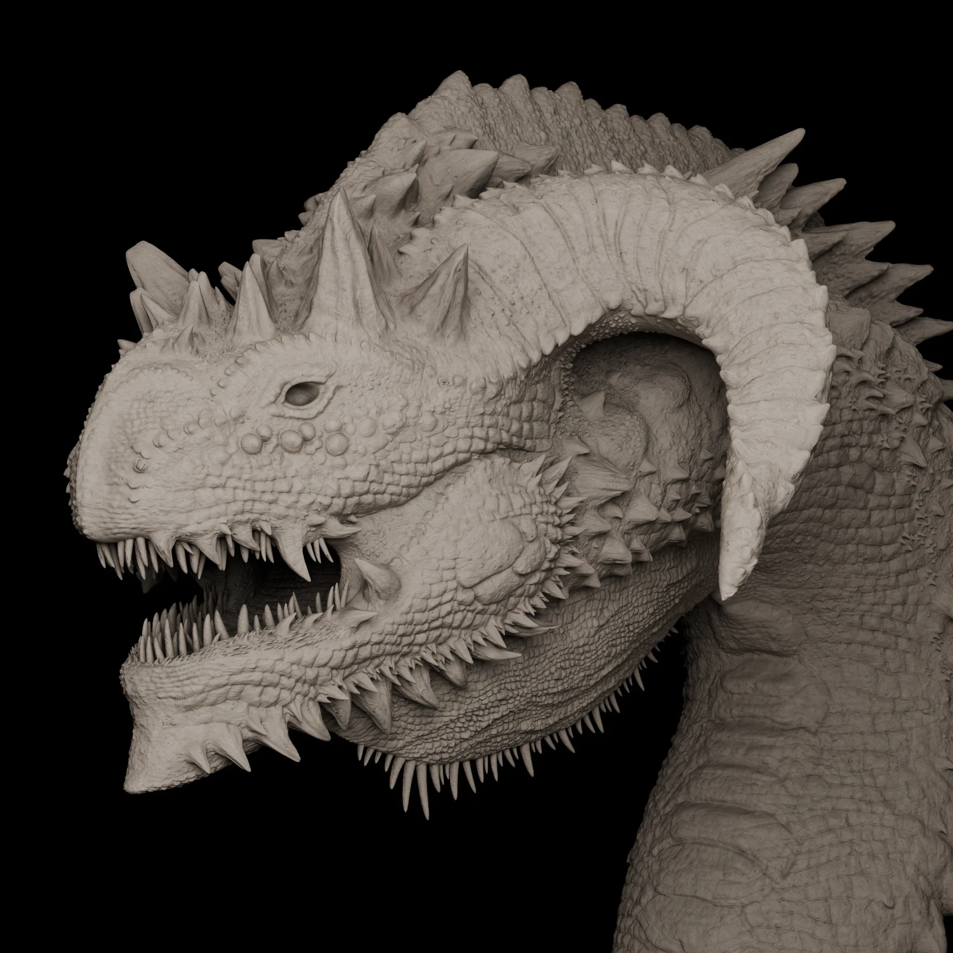 ArtStation - Serpent Wyrm – Concept Sculpt Study