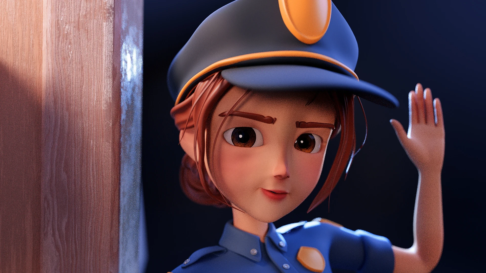 ArtStation - Rigged Stylized Police Girl - Blender