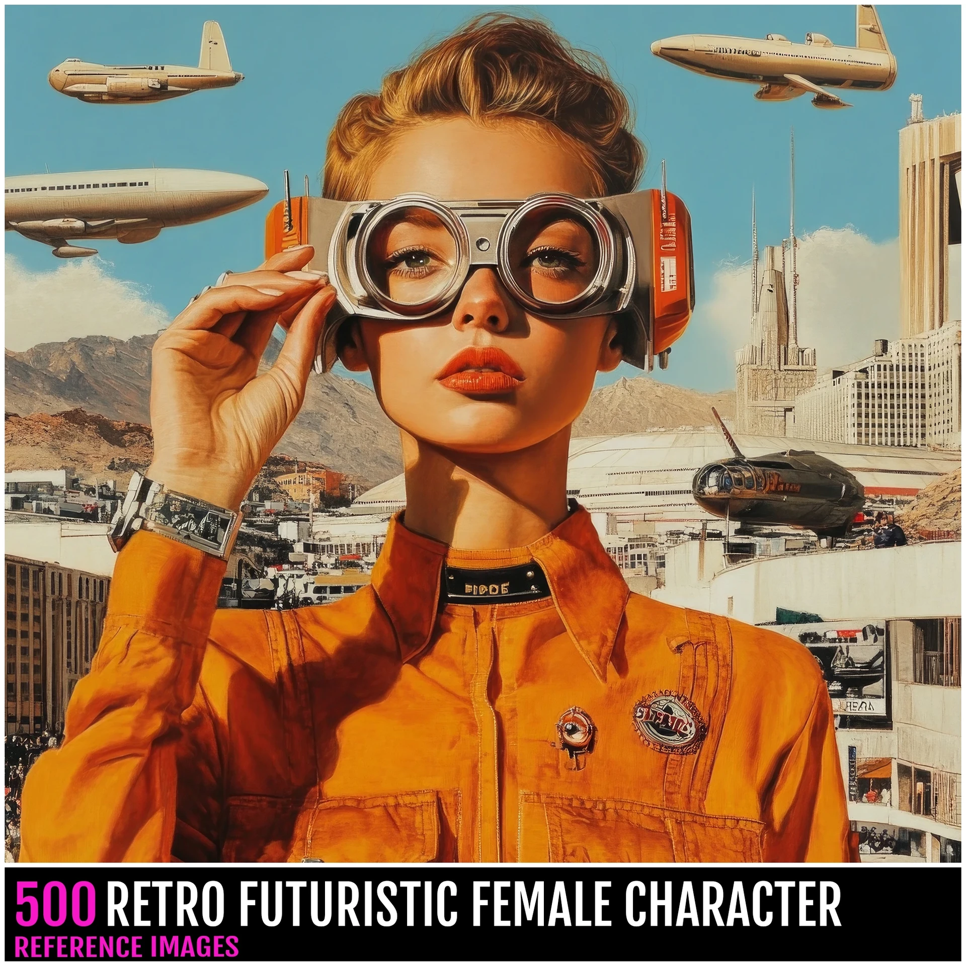 ArtStation - 500 RETRO FUTURISTIC FEMALE CHARACTER