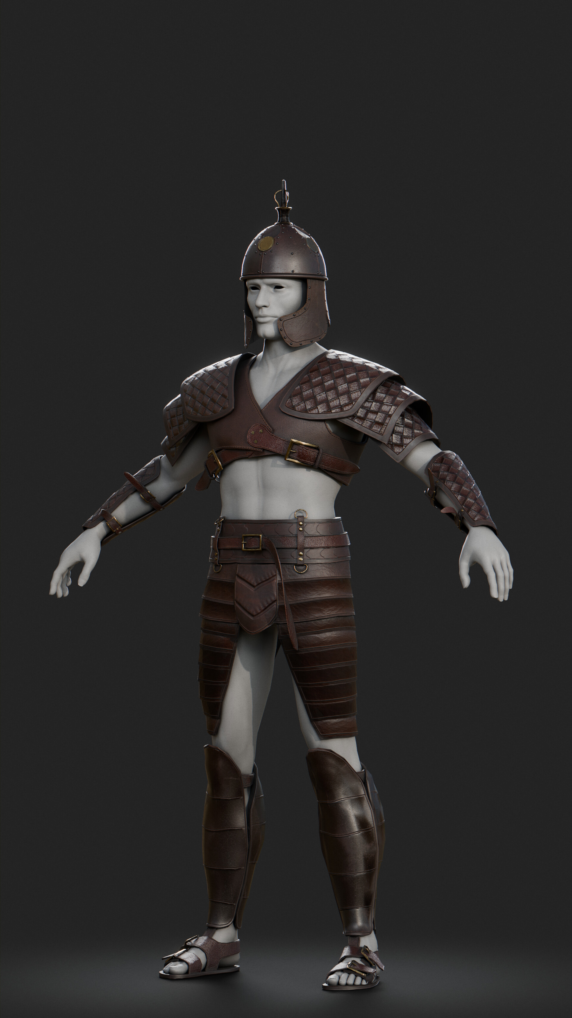 ArtStation - Armor set, light leather armor