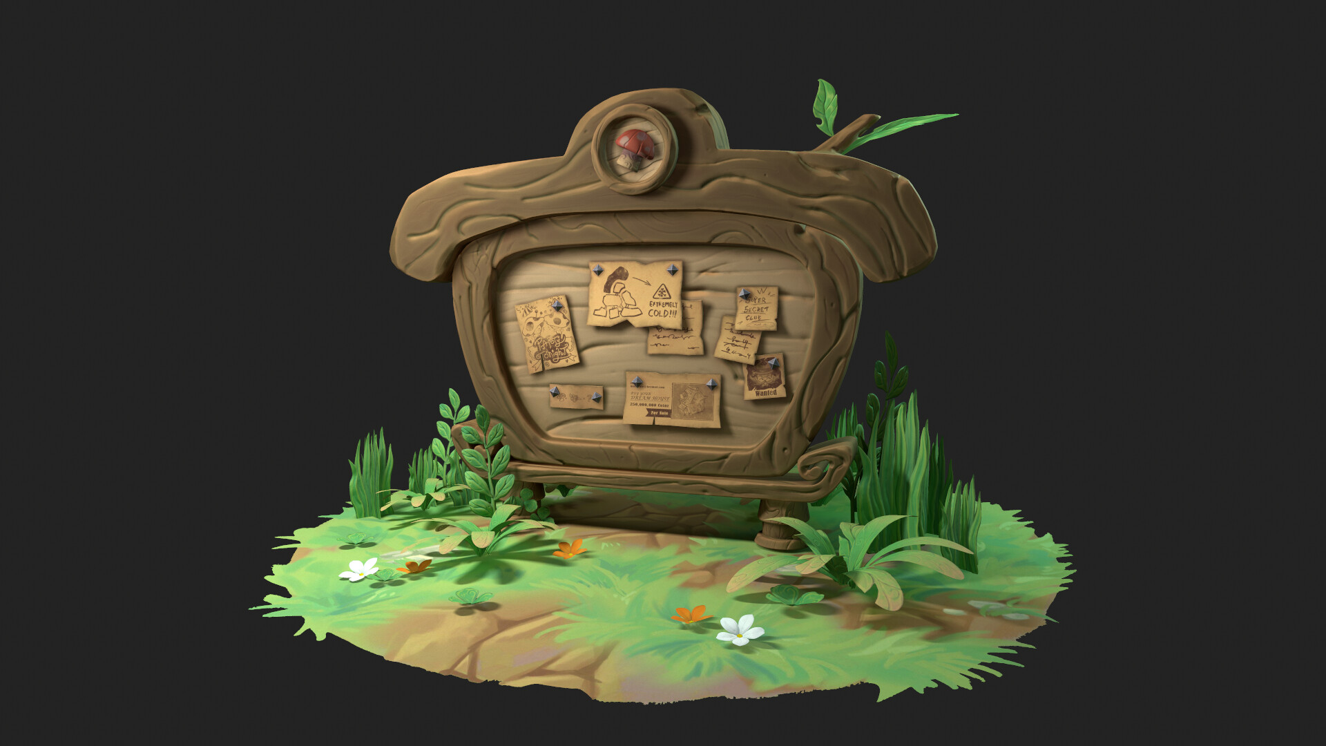ArtStation - Fantasy Notice Board Rework