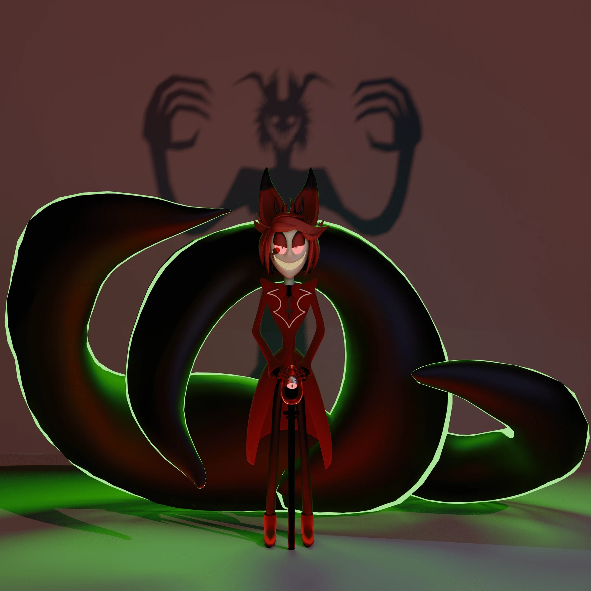 ArtStation - Alastor model-Hazbin Hotel