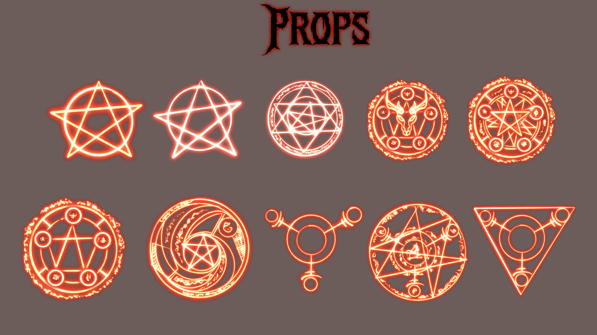 ArtStation - Unreleased project - PROPS : Summoning Circles