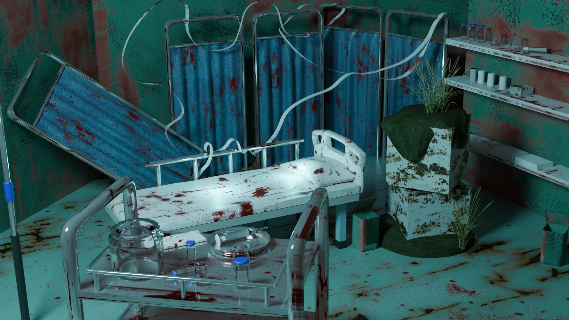 ArtStation - Abandoned Hospital – 3D Environmental Scene