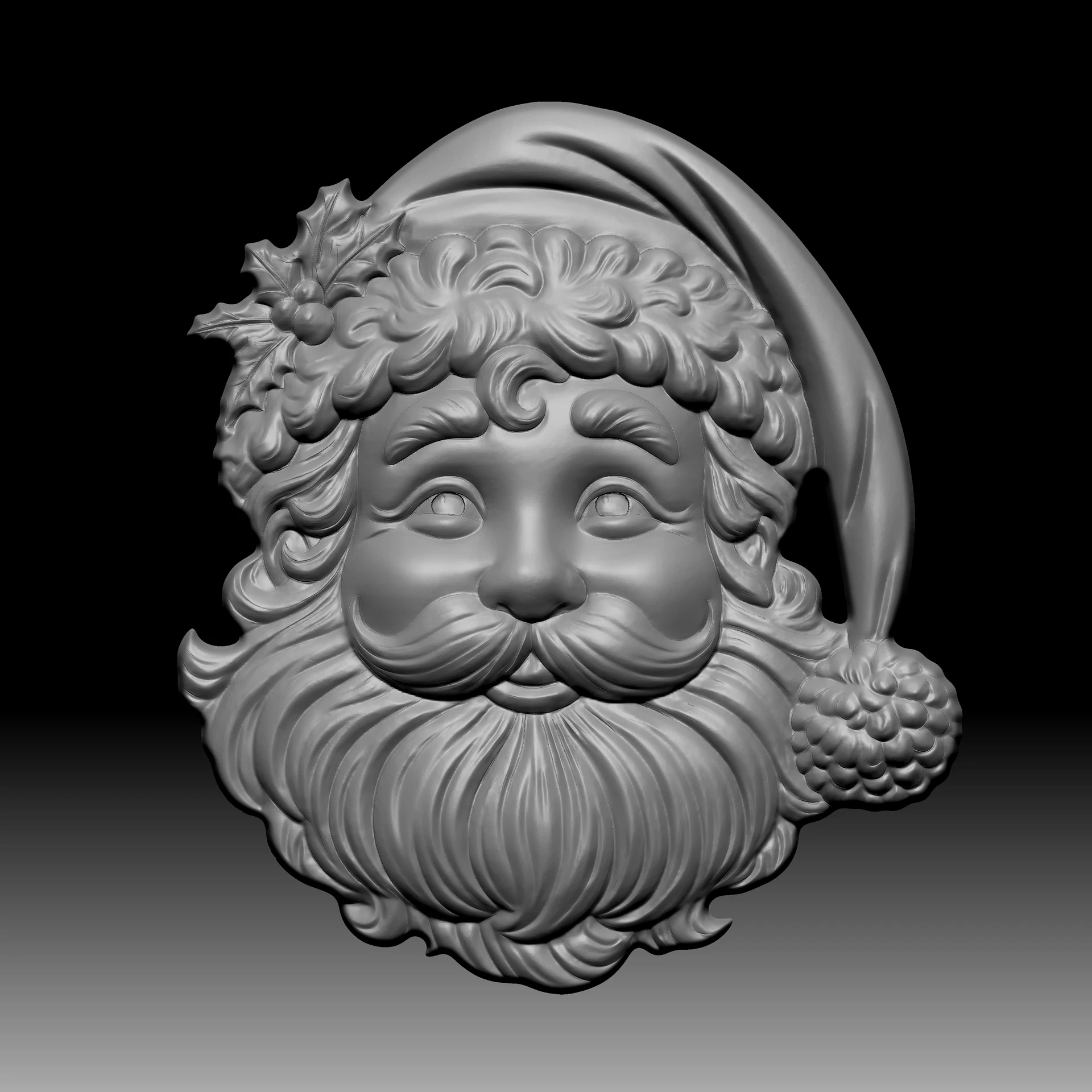ArtStation - head of santa claus 3d model