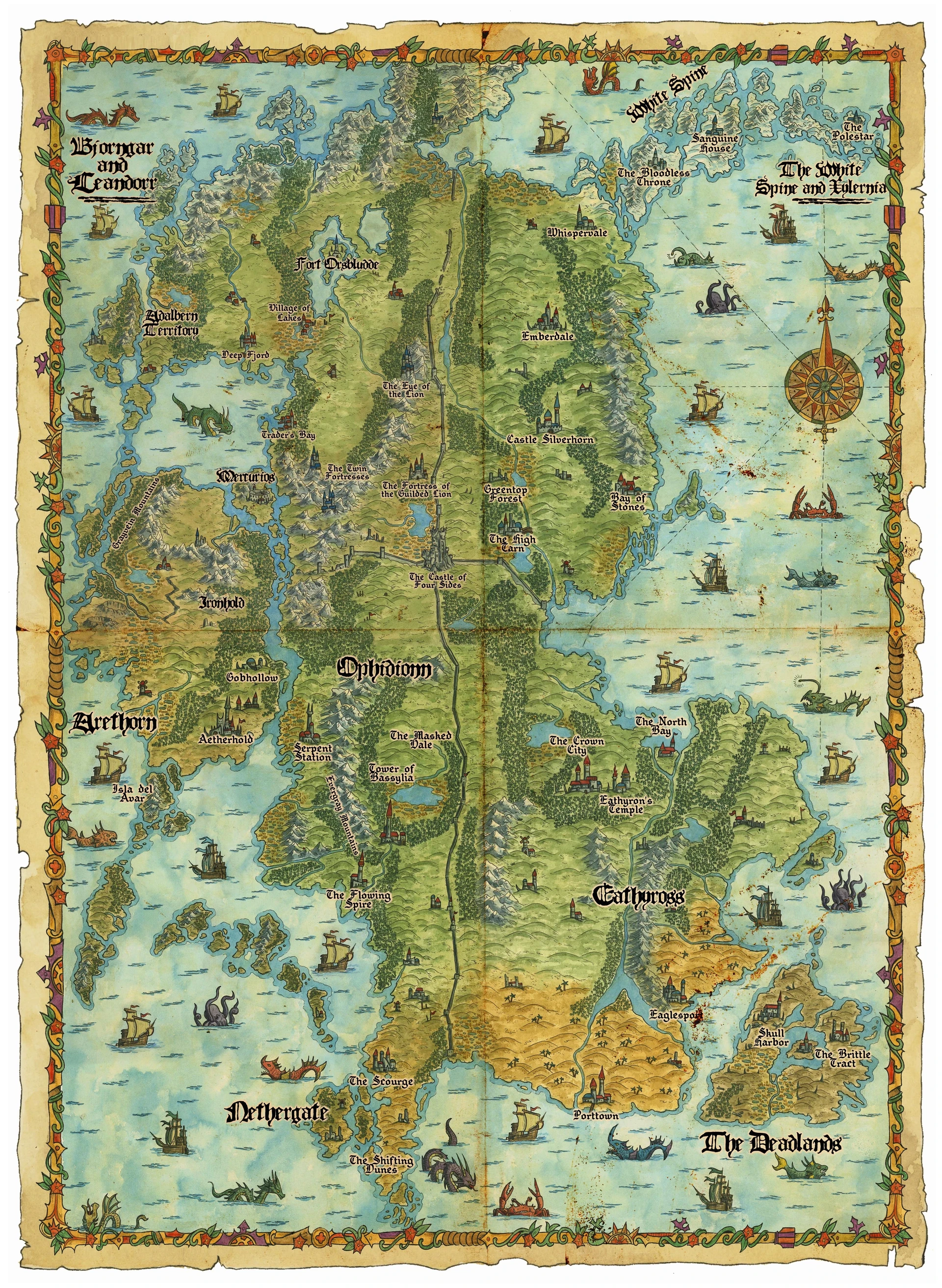 ArtStation - One of the maps created for Mythic Legions: The ...